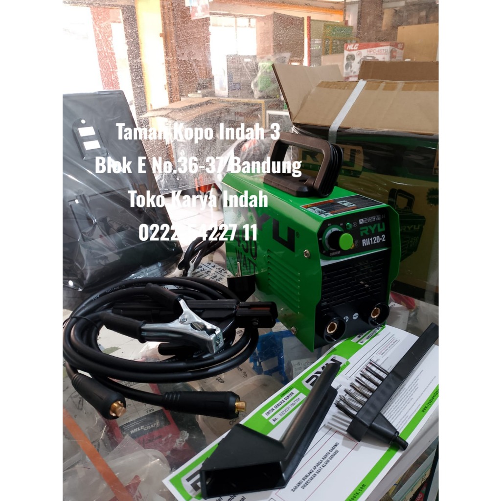 Jual Mesin Las Listrik Welding Inverter IGBT RII 120-2 450 watt Mesin Las RYU120a | Shopee Indonesia