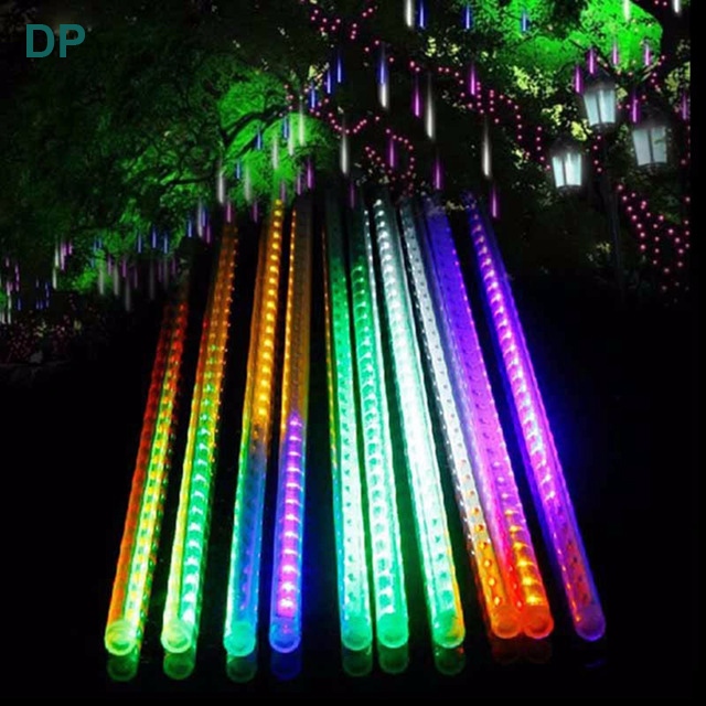 Jual Lampu Meteor Led Hujan 50 Cm 10 Batang RGB Warnawarni | Shopee ...