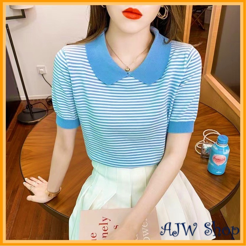 Jual AJW Atasan Import Korean Style Rajut Premium Halus dan Adem HM HAD | Baju Rajut Lengan ...