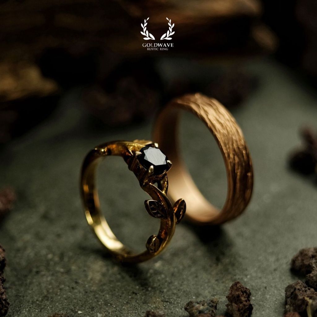 Jual Cincin Kawin Rustic Perak Silver Goldwave Rustic Ring | Shopee ...