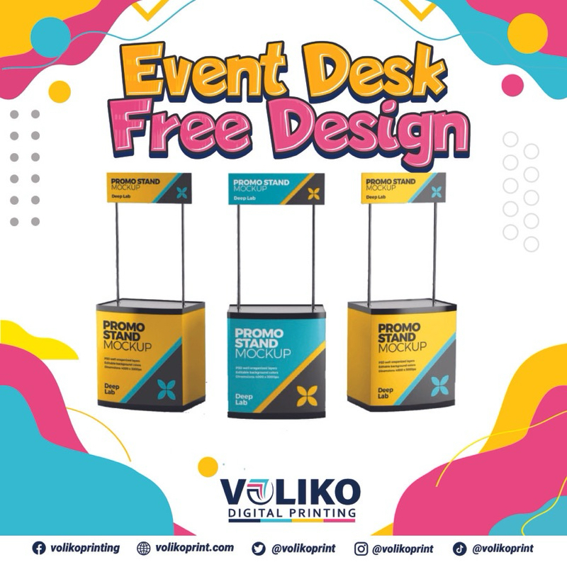 Jual Event Desk | Meja Demo Promosi | Meja Pameran | Booth Portable ...