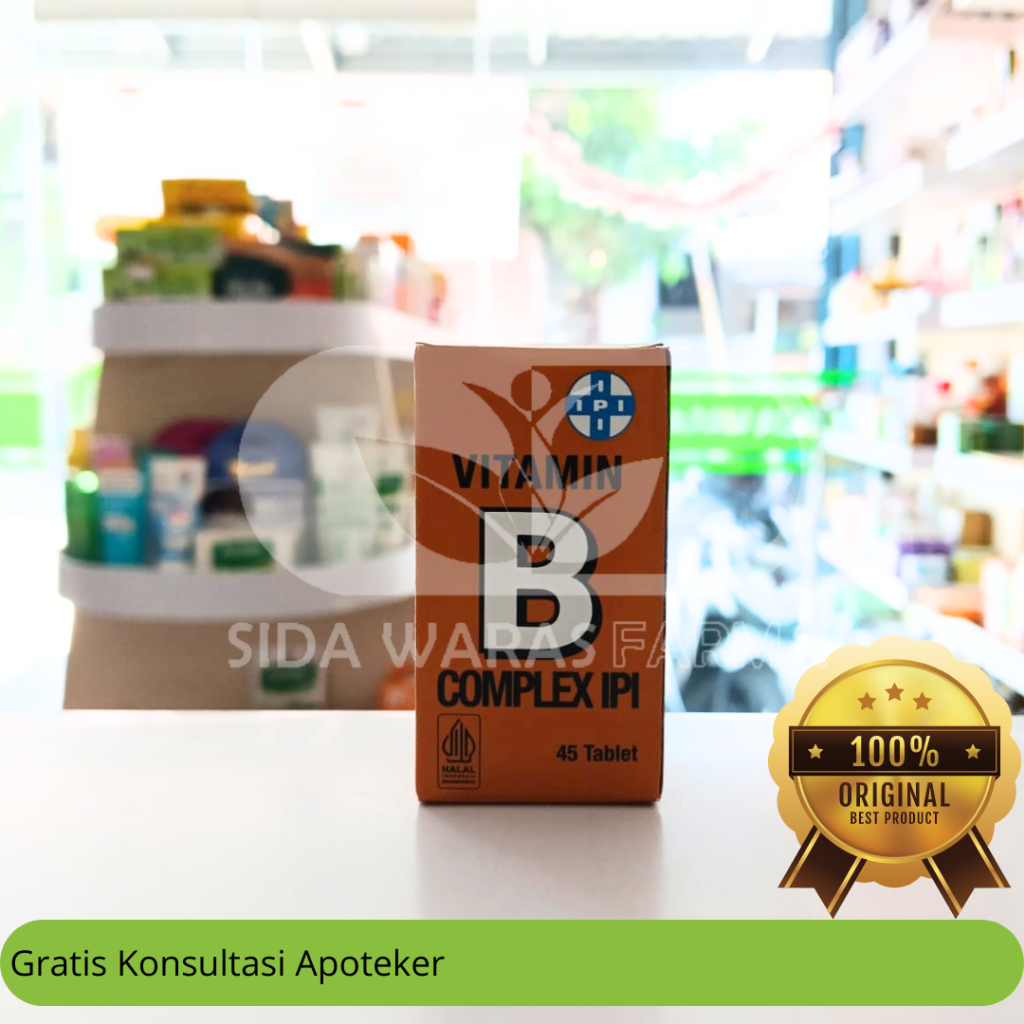 Jual VITAMIN B COMPLEX IPI ISI 45 TABLET | Shopee Indonesia