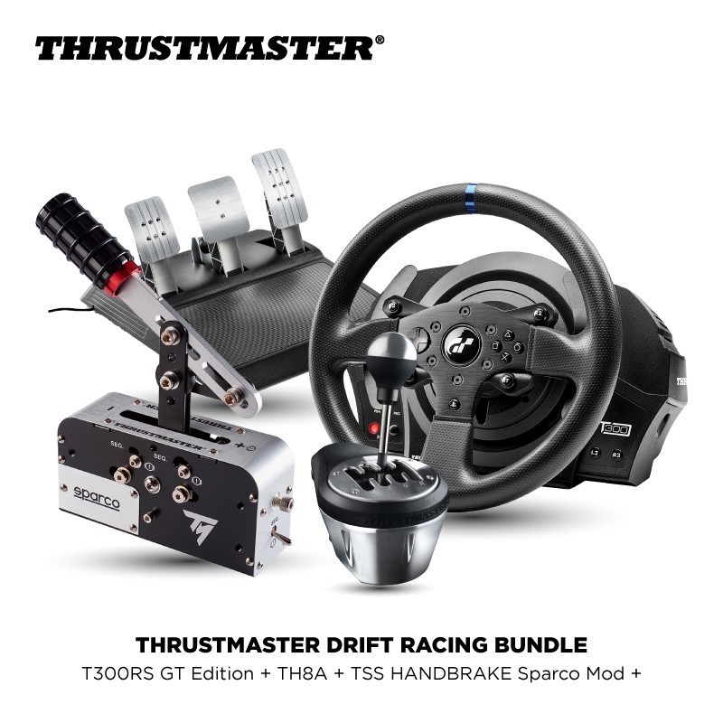 Jual Thrustmaster Drifting Racing Bundle | Thrustmaster T300RS + TH8A ...