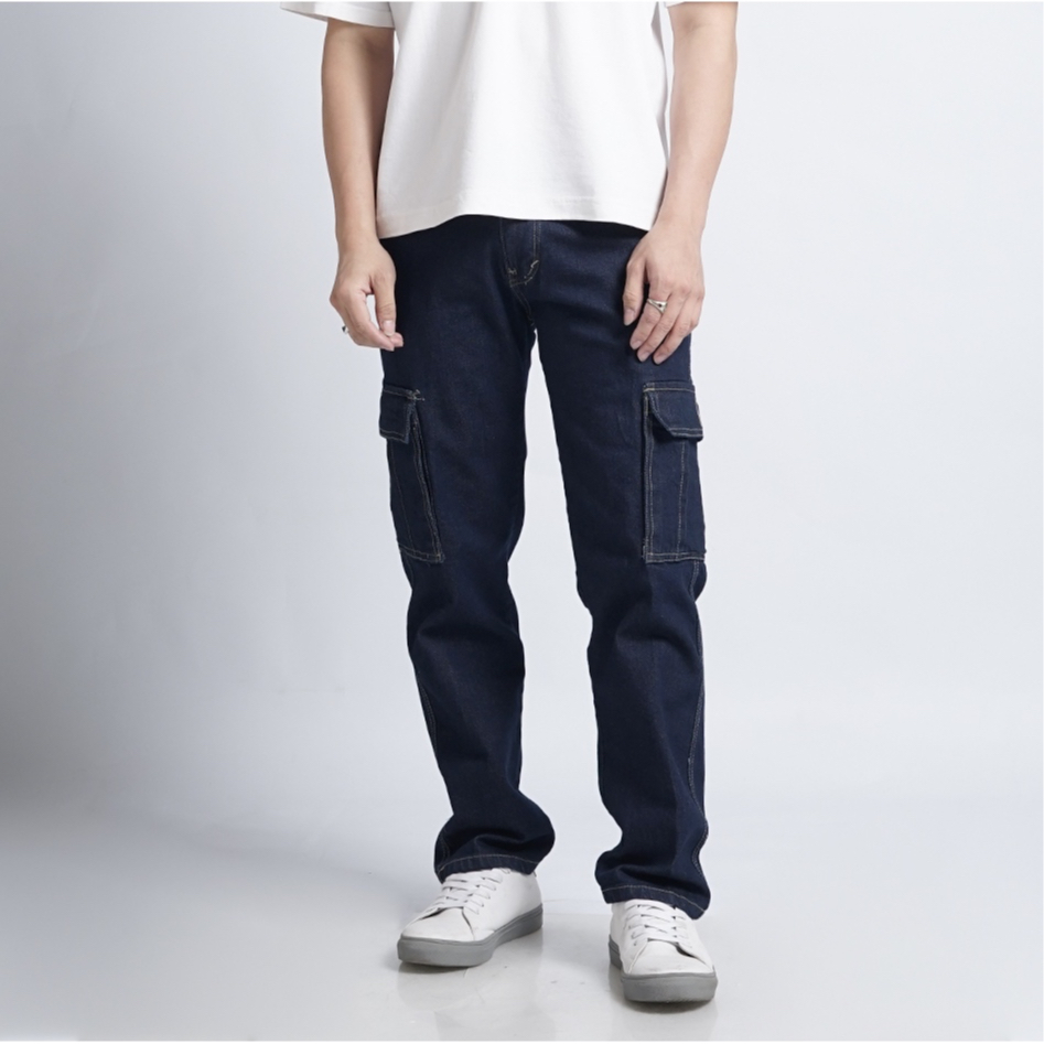 Jual Tonyjack Cargo Pants Jeans Pria Clasicca Navy Baggy Fit | Shopee ...
