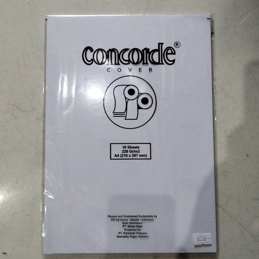 Jual Kertas Concorde 220 Gr A4 isi 10 Lembar | Shopee Indonesia