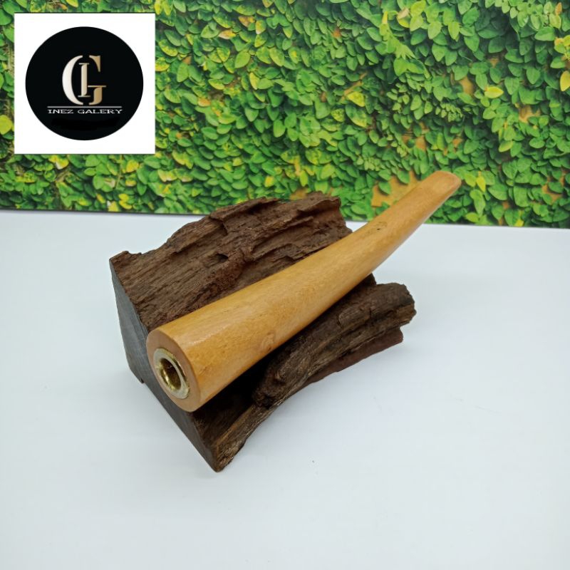 Jual Pipa once kayu Kemuning emas model bulat spesial B132 | Shopee ...