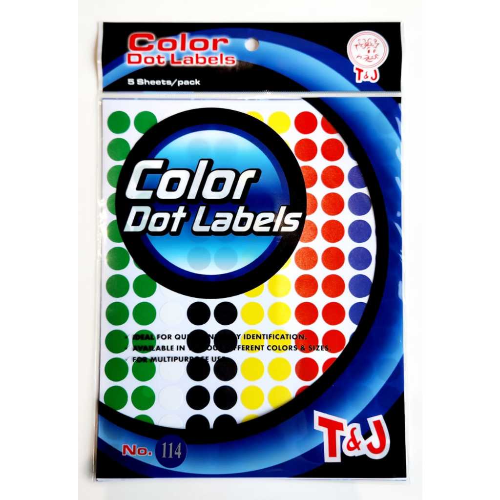 Jual T&J Labels COLOR DOT 114 | Shopee Indonesia