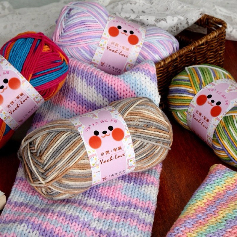 Jual BENANG RAJUT SOFT ACRYLIC OMBRE AKRILIK 6PLY YAOH WOOL YO WOOL ...