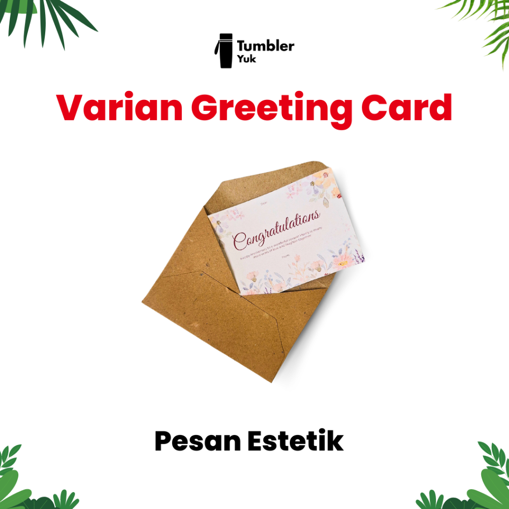 Jual Greeting Card Kartu Ucapan Estetik Free Cstm Premium Eksklusif ...