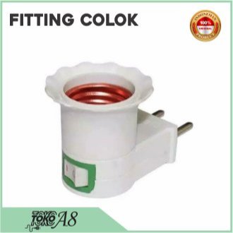 Jual Fitting Lampu Colok / Fitting Colok + saklar / Fitting Lampu E27 ...