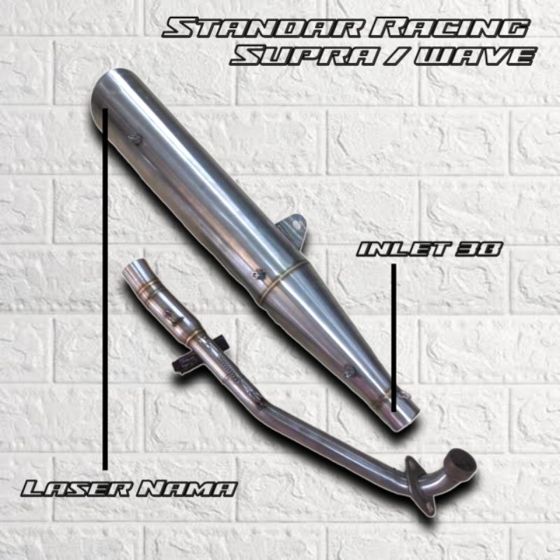 Jual Knalpot Standar Racing Supra 125 Astrea Vega Jupiter Shogun ...