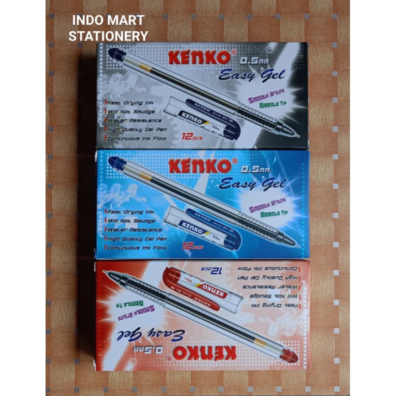 Jual PULPEN KENKO EASY GEL 0.5 MM - 12 Pcs | Shopee Indonesia