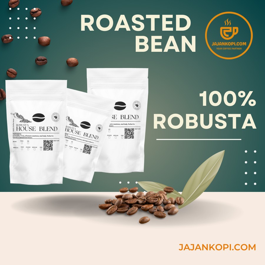 Jual ROASTED BEAN 100% ROBUSTA BIJI KOPI ROASTED BEANS | Shopee Indonesia