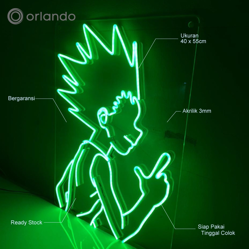 Jual Neon Sign LOGO GON HUNTER X HUNTER | NEON LOGO GON HUNTER X HUNTER ...