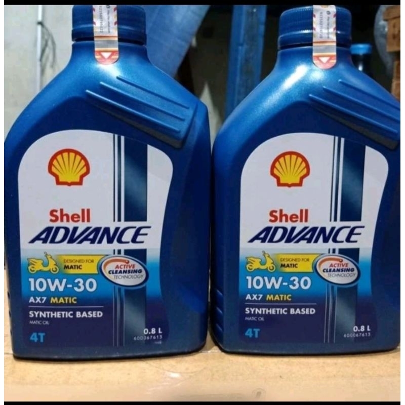 Jual oli motor Shell advance 10W-30 A7X Matic 800 ml | Shopee Indonesia