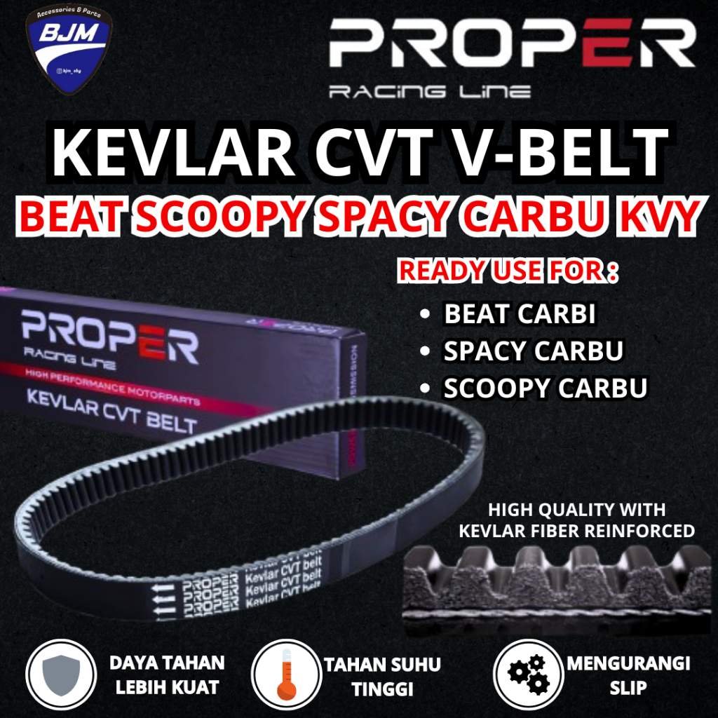 Jual VANBELT VBELT KEVLAR PROPER RACING LINE BEAT SCOOPY SPACY CARBU ...