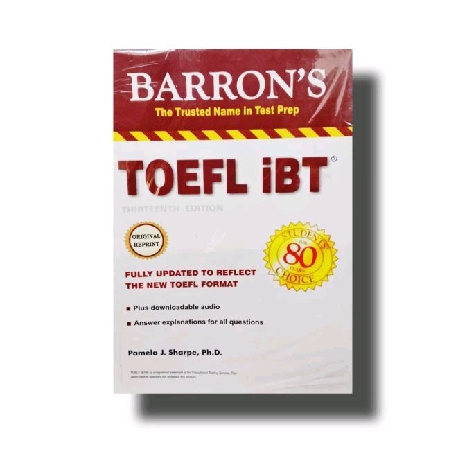 Jual Barrons TOEFL iBT 13th edition super lengkap | Shopee Indonesia