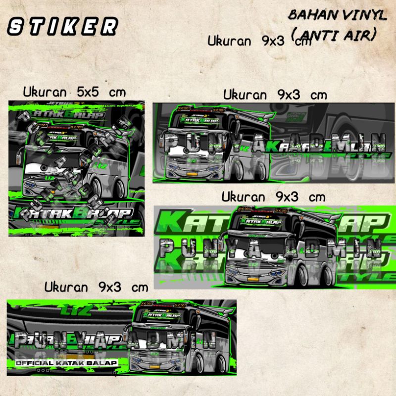 Jual STIKER BUS KATAK BALAP | Shopee Indonesia