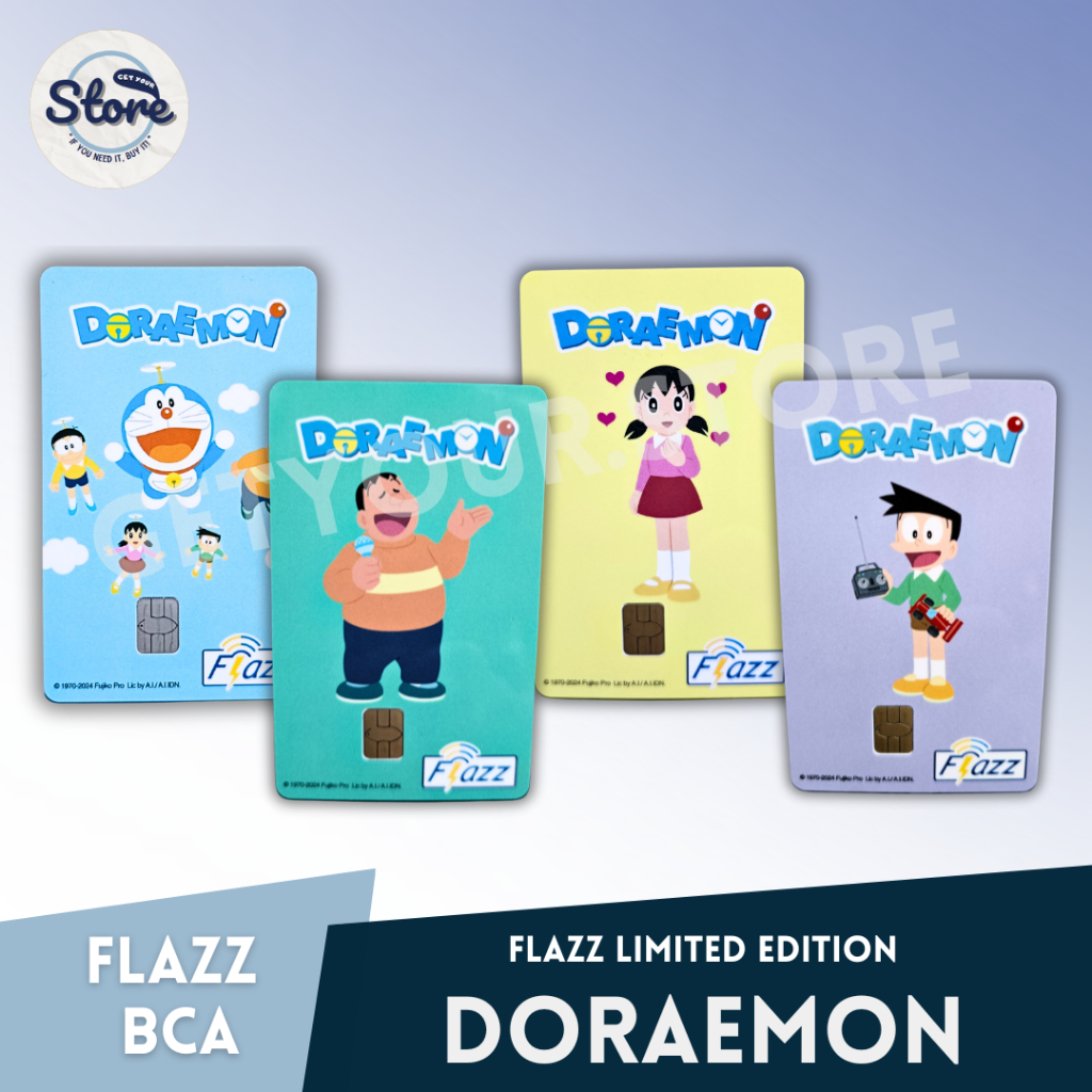 Jual Kartu Flazz BCA Gen 2 Original Doraemon Limited Edition (Saldo 0 ...