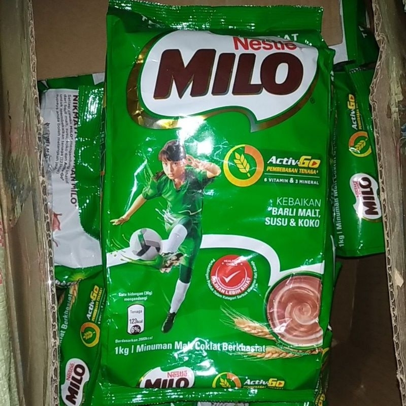 Jual Milo Refill ukuran 1kg 1dus | Shopee Indonesia