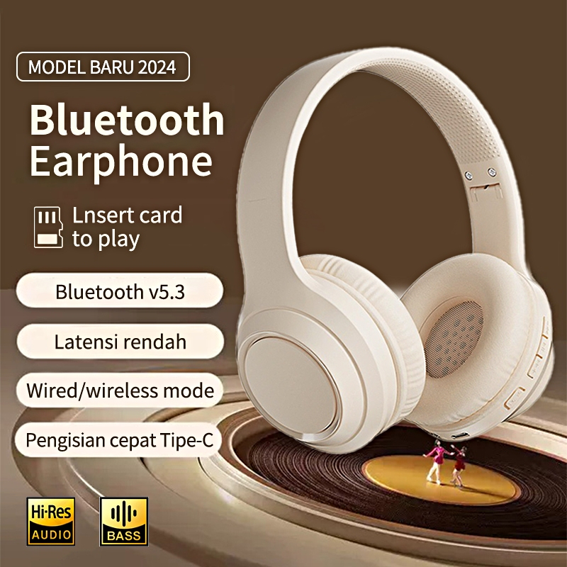 Jual Original 100% M6 Bluetooth Headphone with Microphone Dual Mode ...
