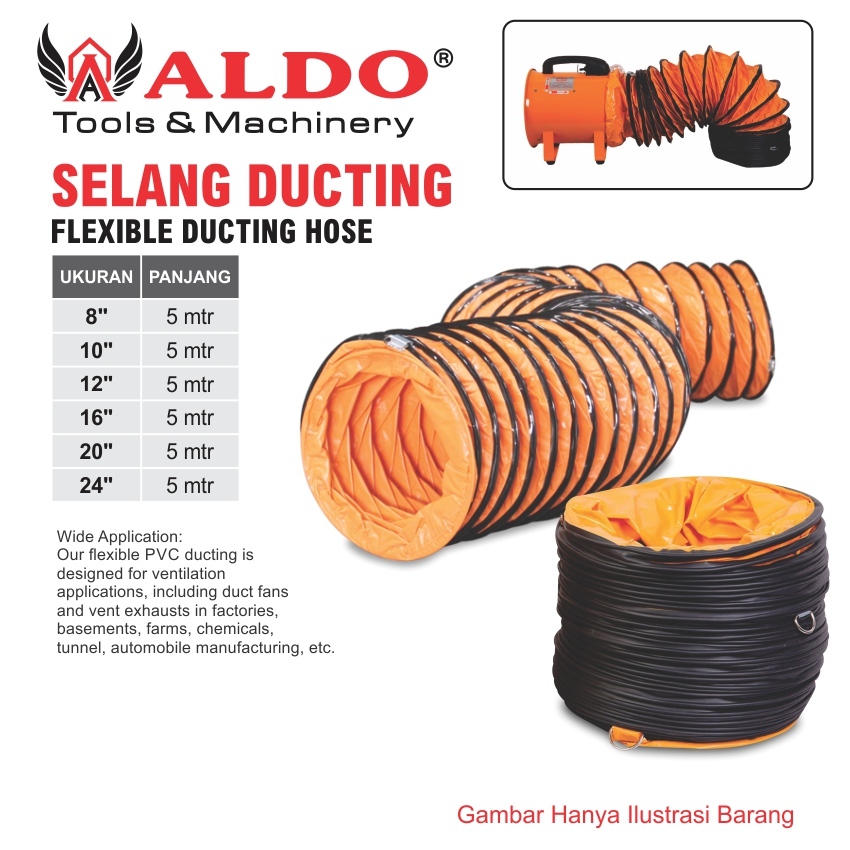 Jual SELANG DUCTING / SELANG EXHAUST / SELANG BLOWER / FLEXIBLE DUCTING ...