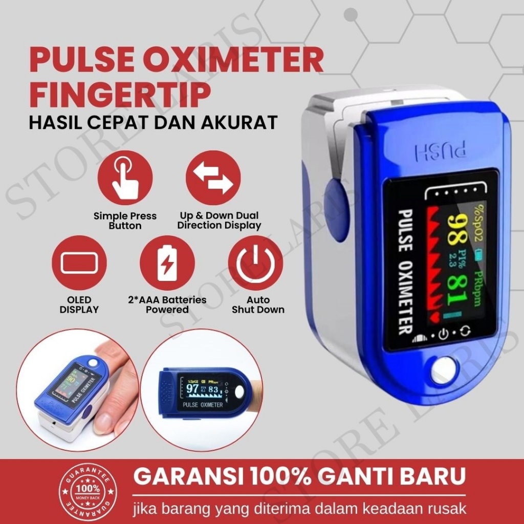 Jual Alat tensi darah digital oximeter saturasi oksigen oksimeter pulse ...