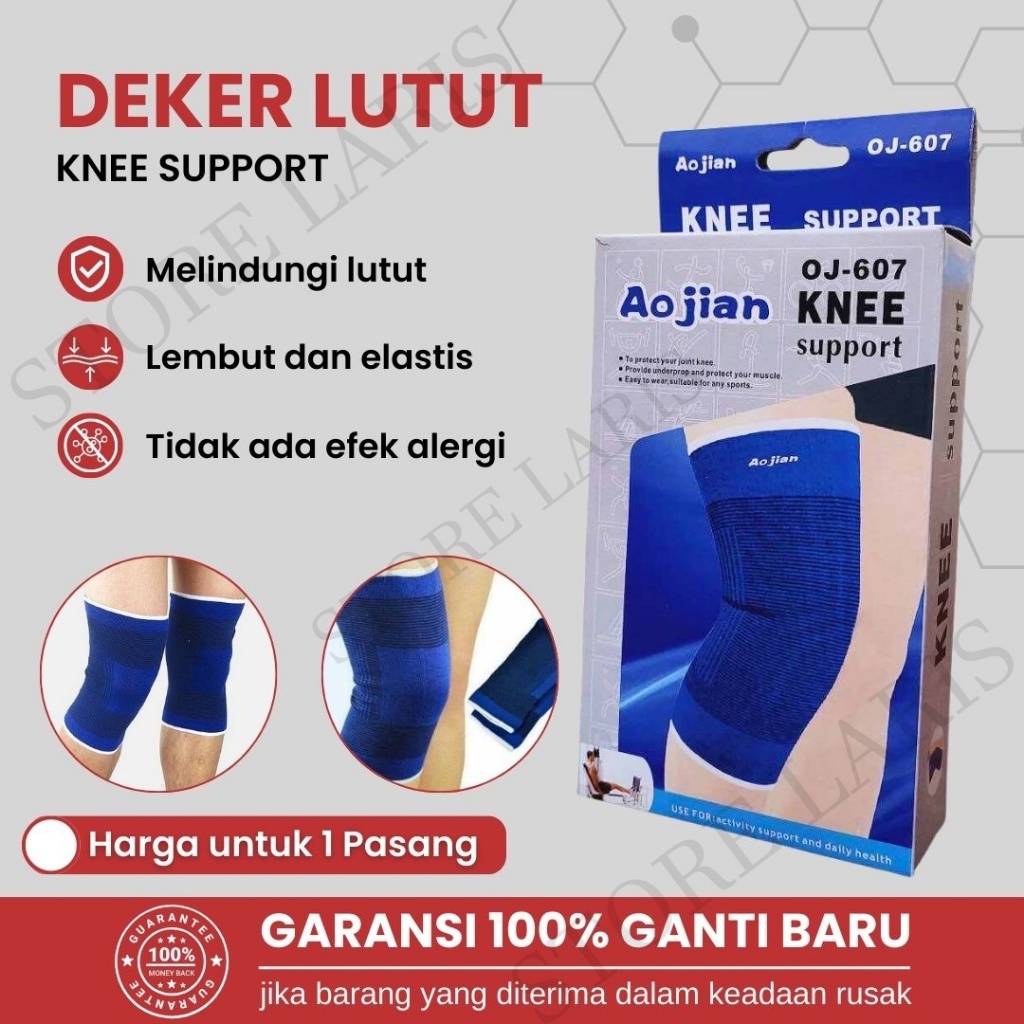 Jual Deker Lutut Dekker Decker Pelindung Dengkul Knee Support Elastis ...