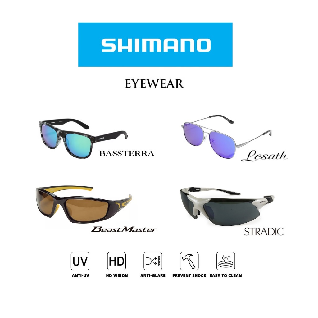 Jual Shimano Eyewear Polarized Fishing Sunglasses Kaca Mata Mancing Anti UV Bassterra Lesath ...
