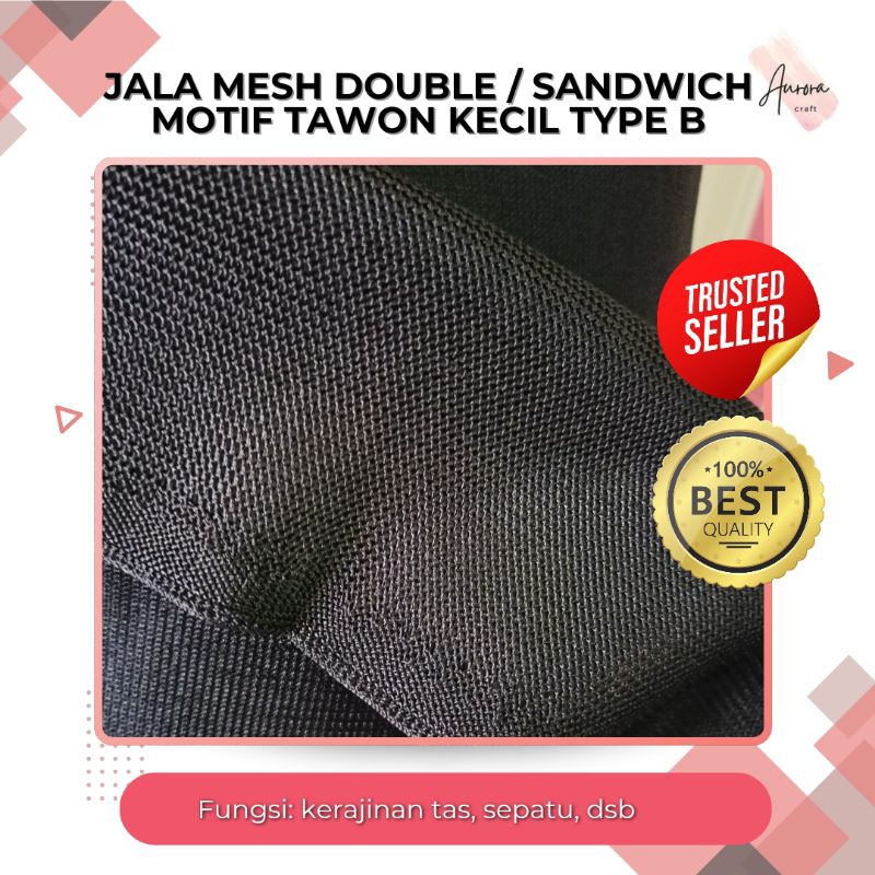 Jual (PER METER) JALA DOUBLE MESH AIRMESH SANDWICH TIPE B MOTIF TAWON ...