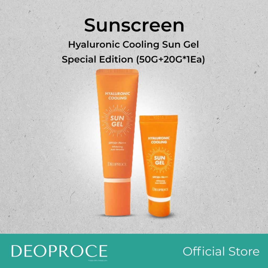 Jual Deoproce Hyaluronic Cooling Sun Gel Special Edition (50G+20G*1Ea) | Shopee Indonesia