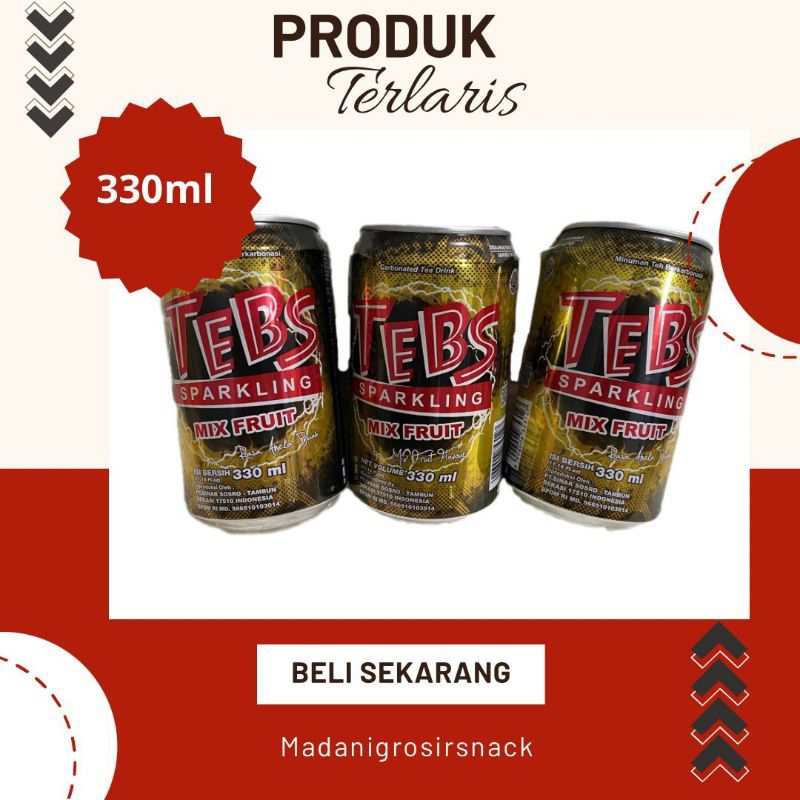 Jual Tebs Sparkling Minuman Mix Fruit 330ml | Shopee Indonesia