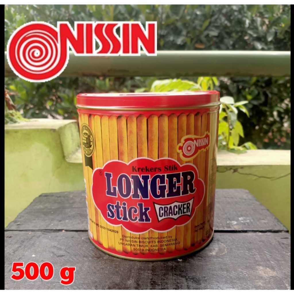 Jual Biskuit Nissin longer stick kemasan kaleng 500 gr | Shopee Indonesia
