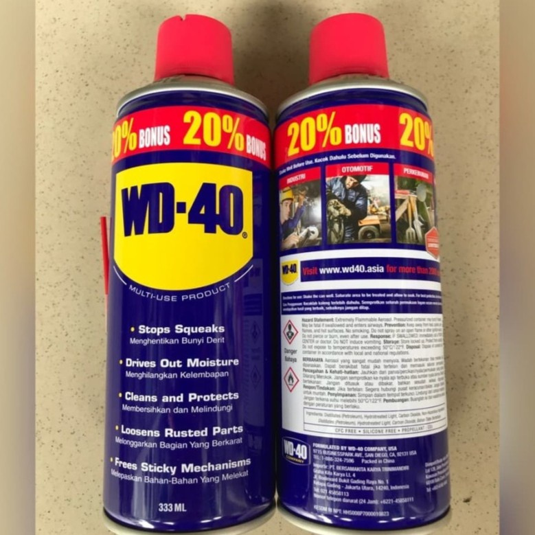 Jual WD 40 191 ML/CAIRAN PELUMAS PENETRANT/PEMBERSIH LOGAM BESI ANTI ...