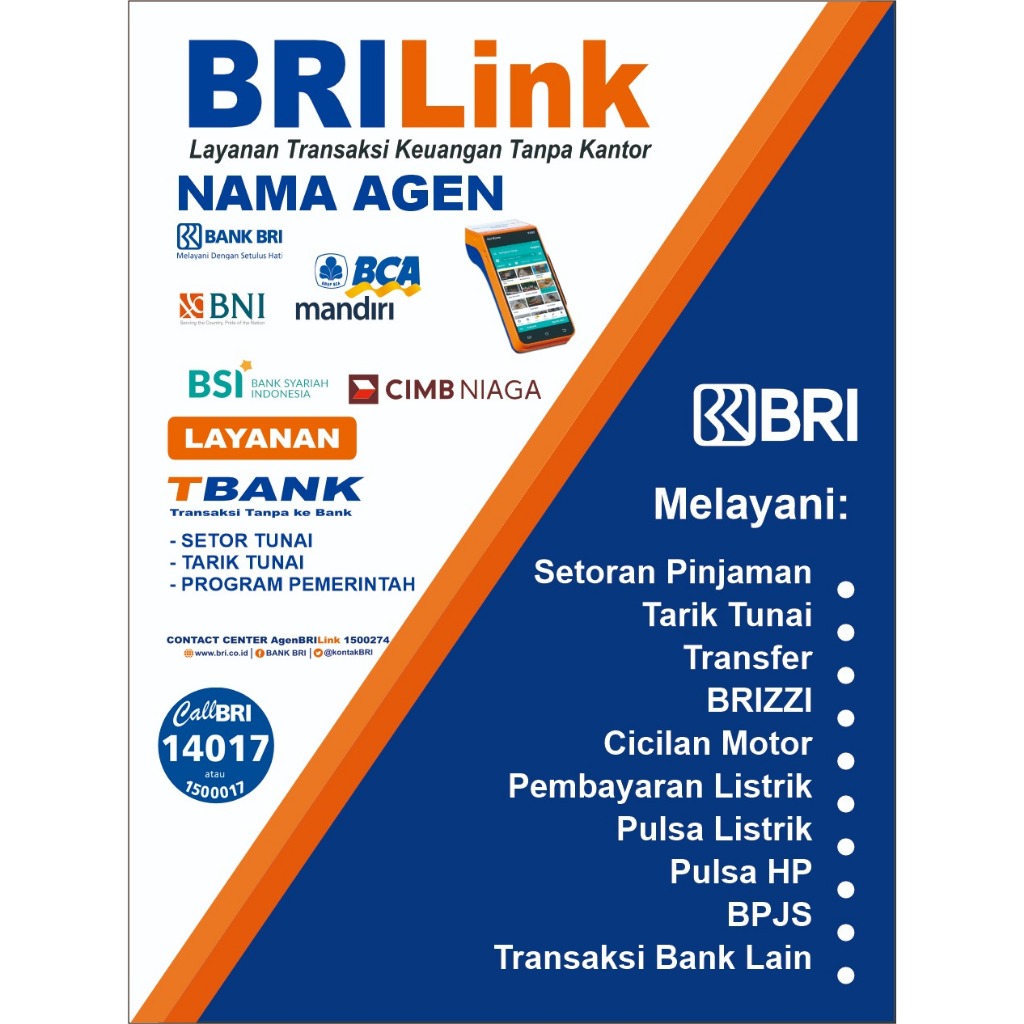 Jual STIKER VINYL NEON BOX BRILINK MINI ATM MODEL 5 (CUSTOM, NAMA AGEN ...