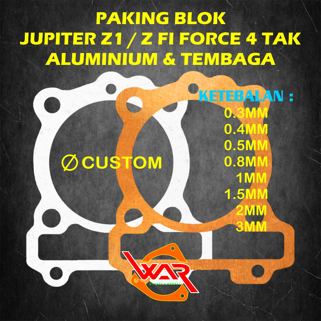 Jual Paking BLOK JUPITER Z1 JUPITER FI Tembaga Almunium For JUPITER Z1 ...