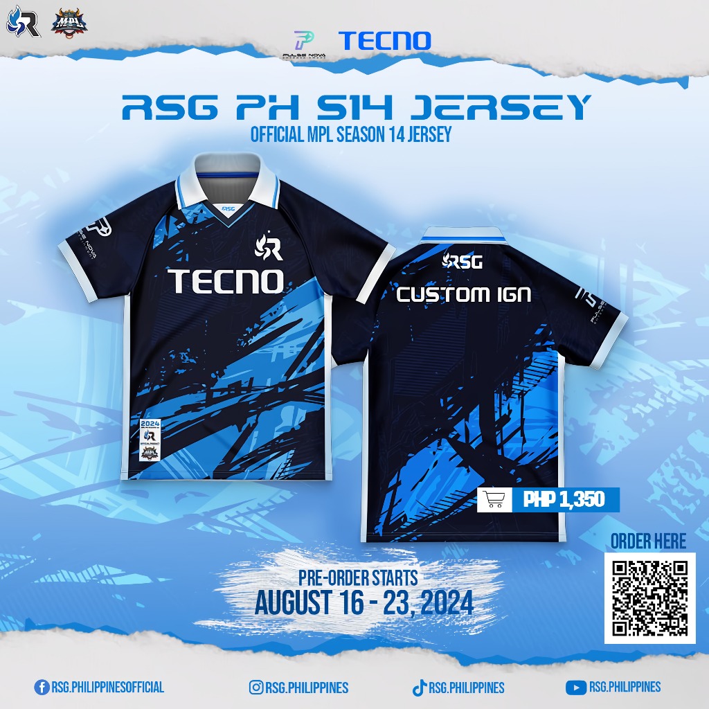 Jual JERSEY RSG PH 2023 SPECIAL MPL S14 FREE CUSTOM NICKNAME | Shopee ...