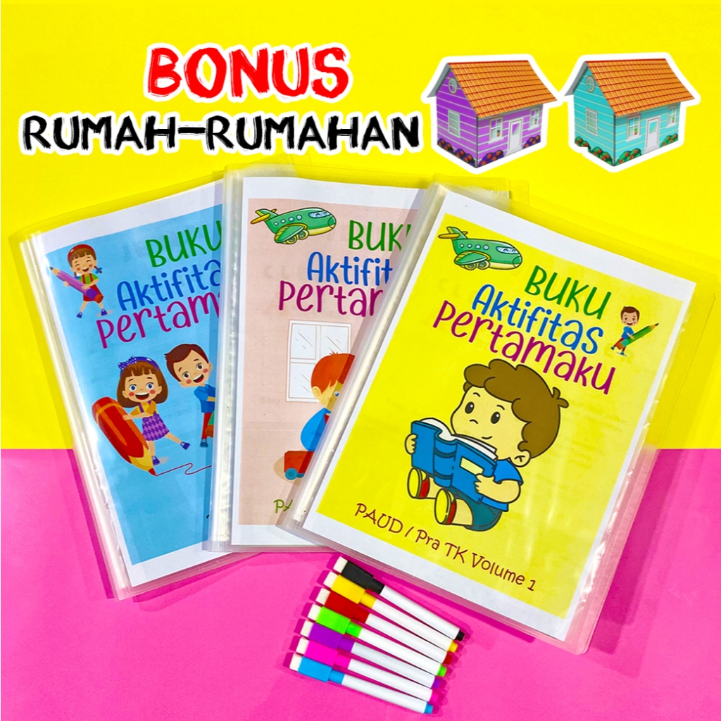 Jual BUKU AKTIVITAS PERTAMAKU WORKSHEET ANAK PRA TK PAUD 2 3 4 5 tahun ...