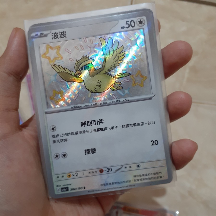 Jual Pidgey S 304/190 SV4A Baby Shiny Pokemon TCG China Chinese Trading Card Game | Shopee Indonesia