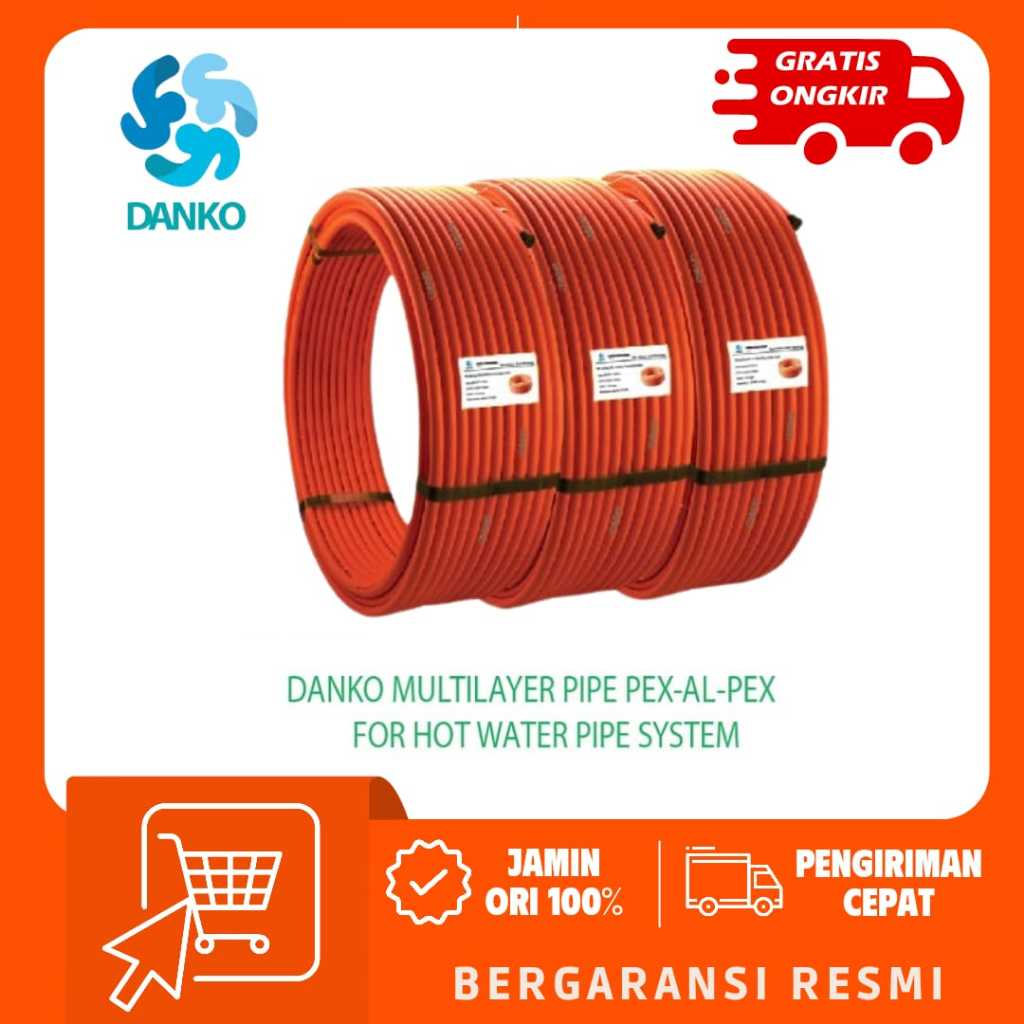 Jual Pipa Air Panas 1/2" Danko Multilayer PEX-AL-PEX Original | Shopee Indonesia