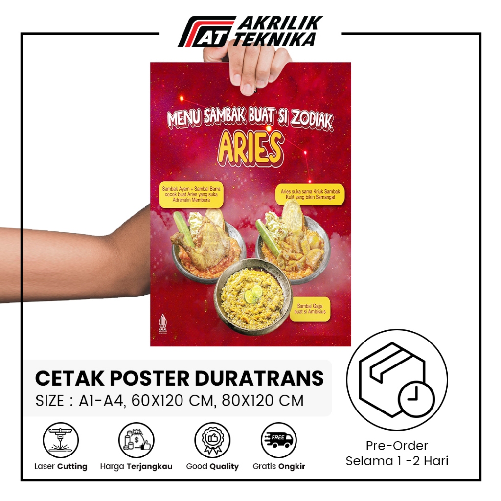 Jual Print Cetak Kertas Duratrans Laminating Glossy / Slim Light Box ...