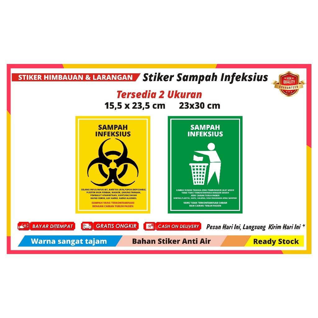 Jual STIKER SAMPAH INFEKSIUS | Shopee Indonesia