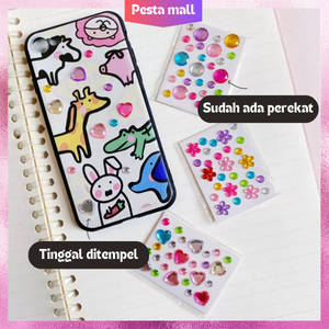 Jual Stiker kristal manik-manik stiker 3D timbul shiny | Shopee Indonesia