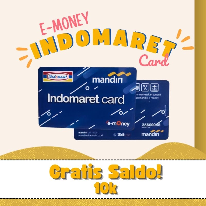 Jual Kartu eTol eMoney Indomaret Card dengan saldo | Shopee Indonesia