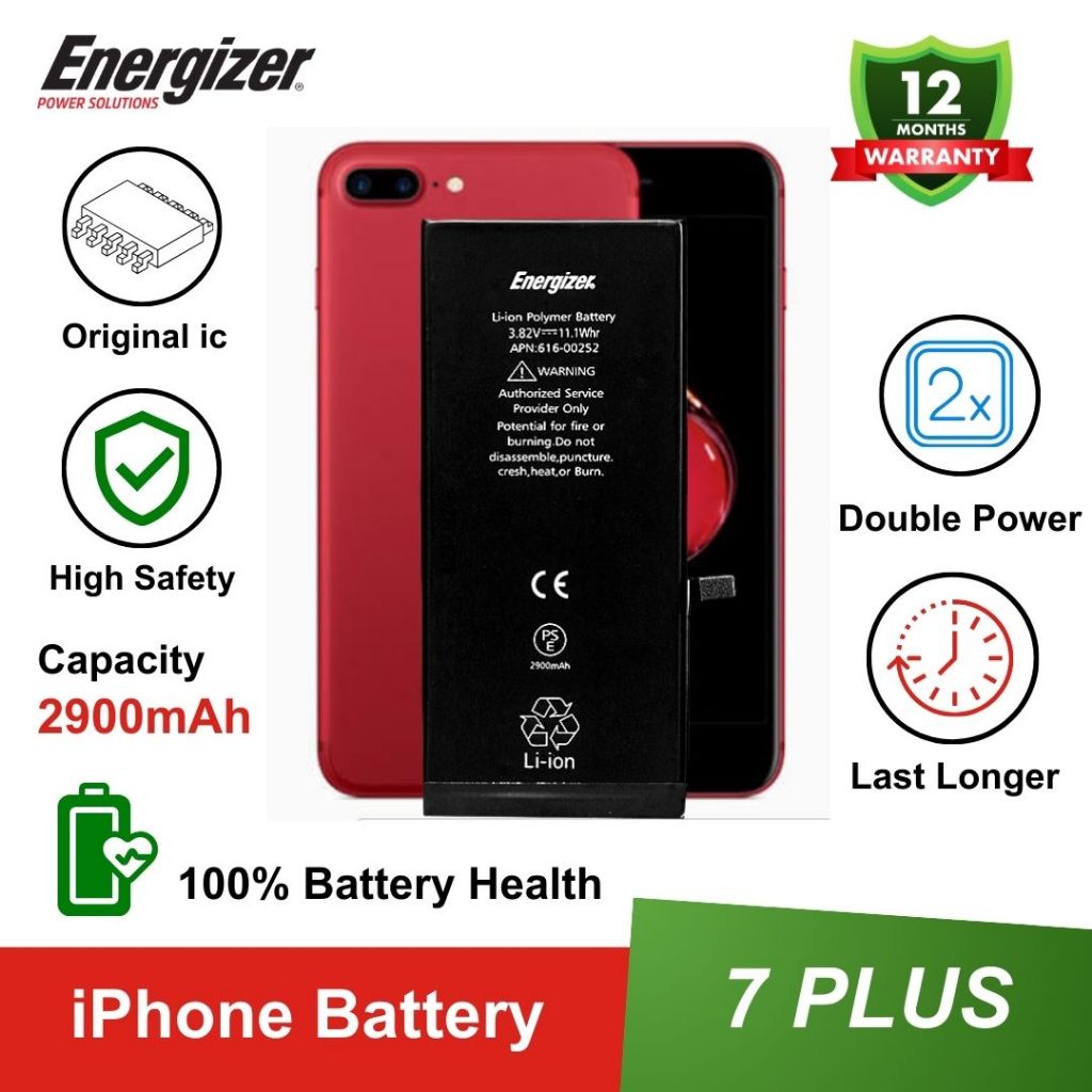 Jual Energizer - Batre Baterai Battery iPhone 7 / 7 Plus Original ...