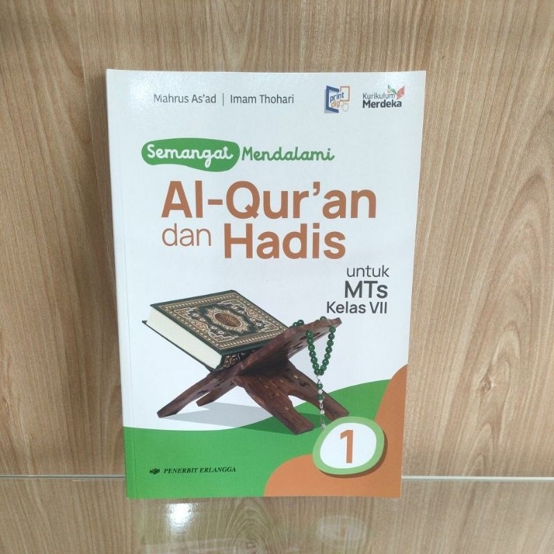 Jual Buku Al-Qur'an Hadis Mts Erlangga kelas 7 Kurikulum Merdeka | Shopee Indonesia