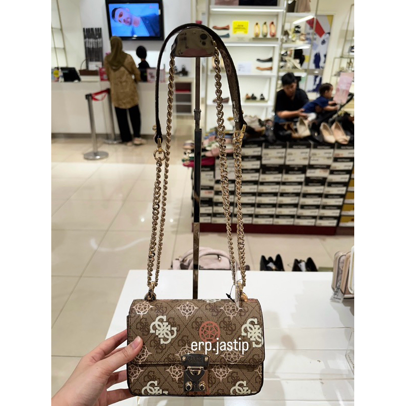 Jual GUESS BAG [ELIETTE LOGO MINI CONVERTIBLE FLAP] | Shopee Indonesia
