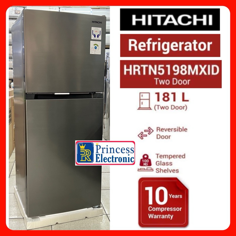 Jual Kulkas inverter Hitachi HRTN5198MXID 2 Pintu | Shopee Indonesia
