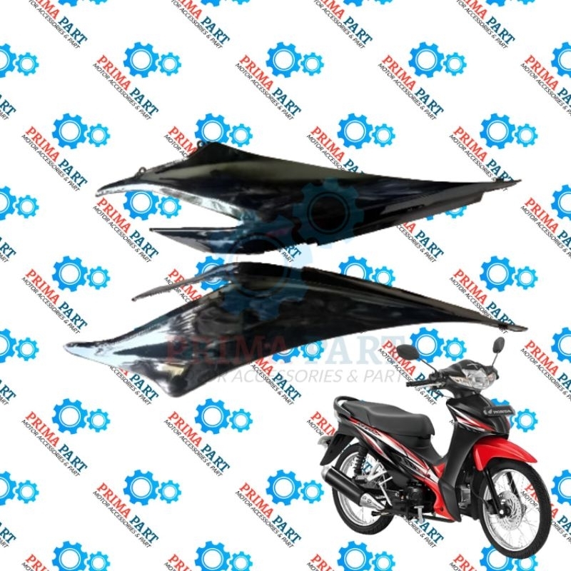 Jual Cover Body Belakang Honda Revo Fit 110 Karbu Hitam Glossy | Shopee ...
