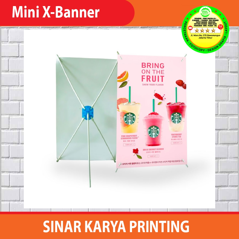 Jual Cetak Mini X - Banner, Banner Meja Promo 30x40 cm | Shopee Indonesia